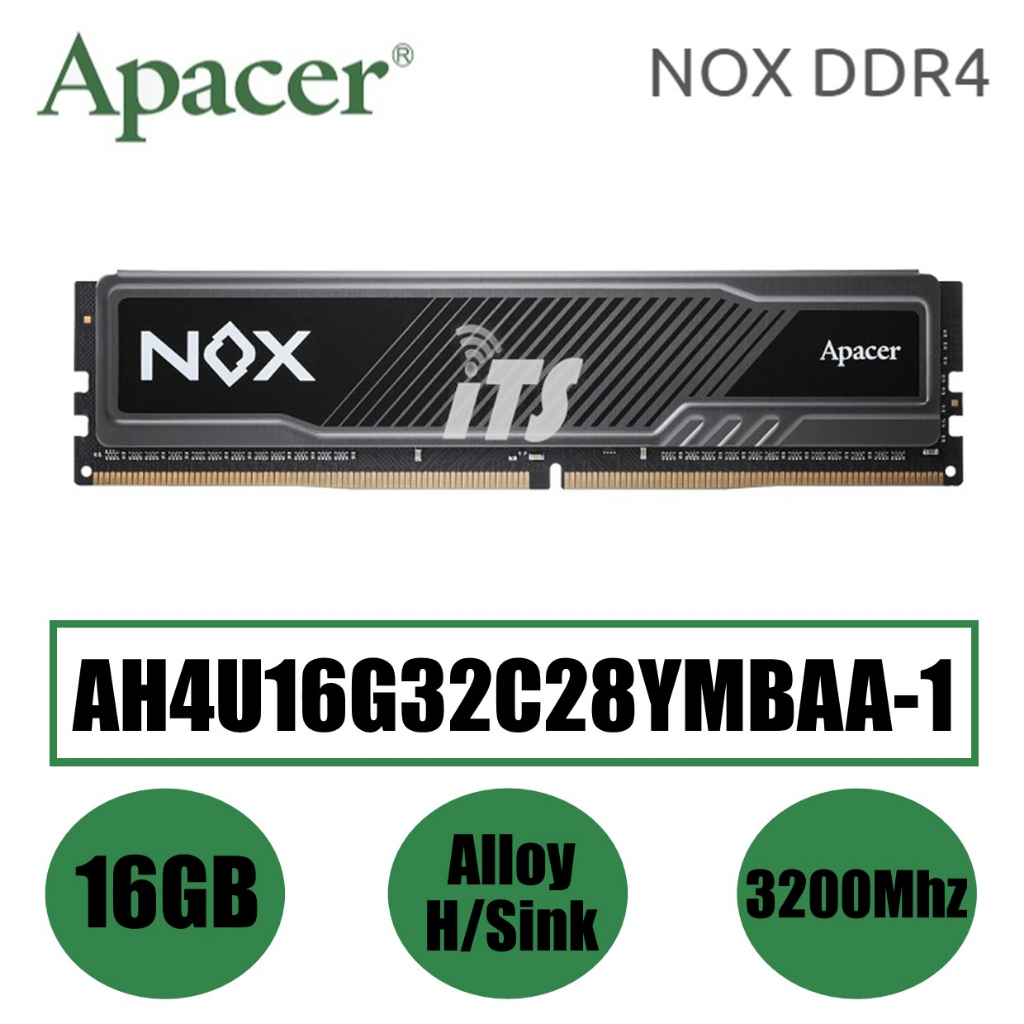 Apacer NOX DDR4 3200Mhz Gaming Ram (8GB/16GB) | Shopee Malaysia