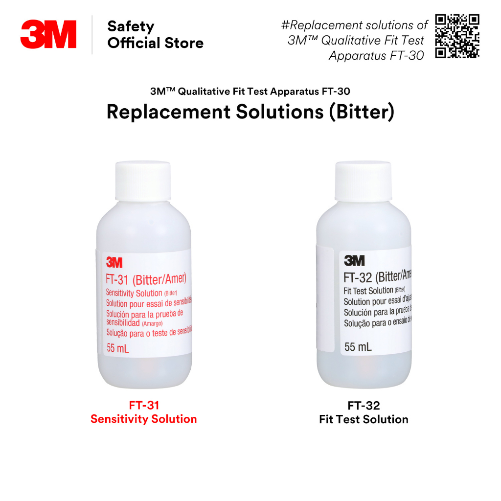 3M™ FT-31/ FT-32/ Replacement Solutions of 3M Qualitative Fit Test ...