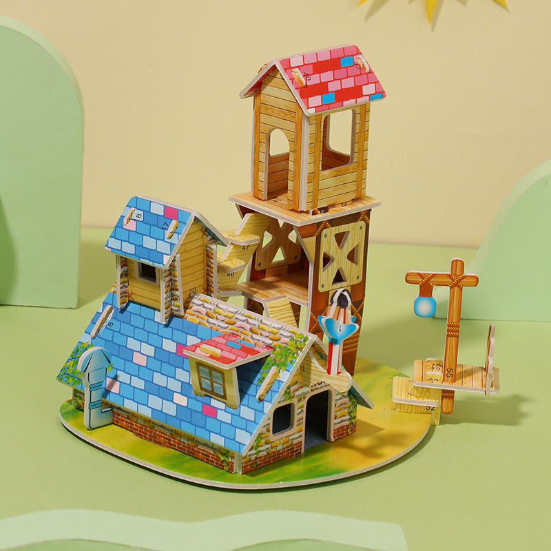 3D Puzzle Building Jingsaw for kids/ KLCC 3D Puzzle Educational Toys ...
