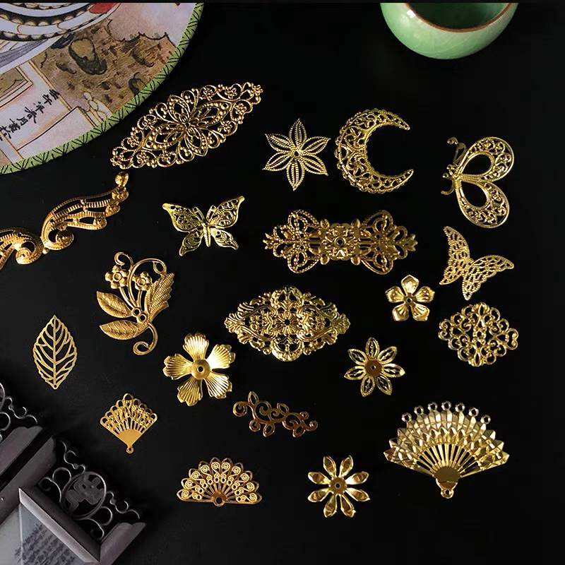 (5PCS) Metal Gold Assesories | Shopee Malaysia