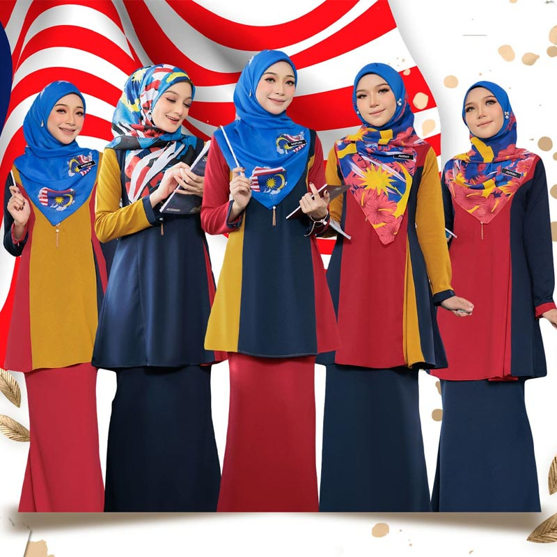 Baju Kurung Merdeka Cikgu Tunku Kakitangan Kerajaan | Shopee Malaysia