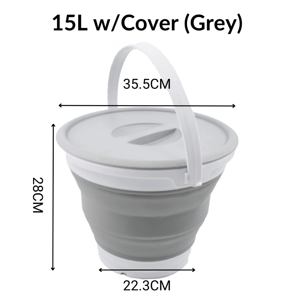 C&C 10L Foldable Bucket Baldi Lipat Travel Camping Fishing Collapsible ...