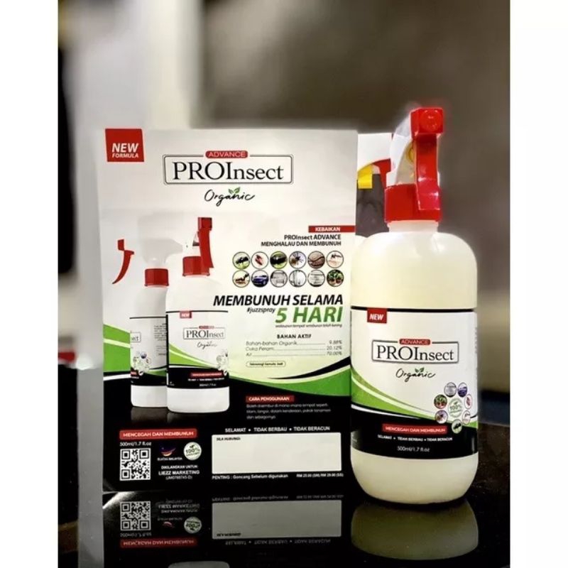 Pro insect 3 Botol repellent Spray serangga organik (Sesuai Untuk Kutu ...