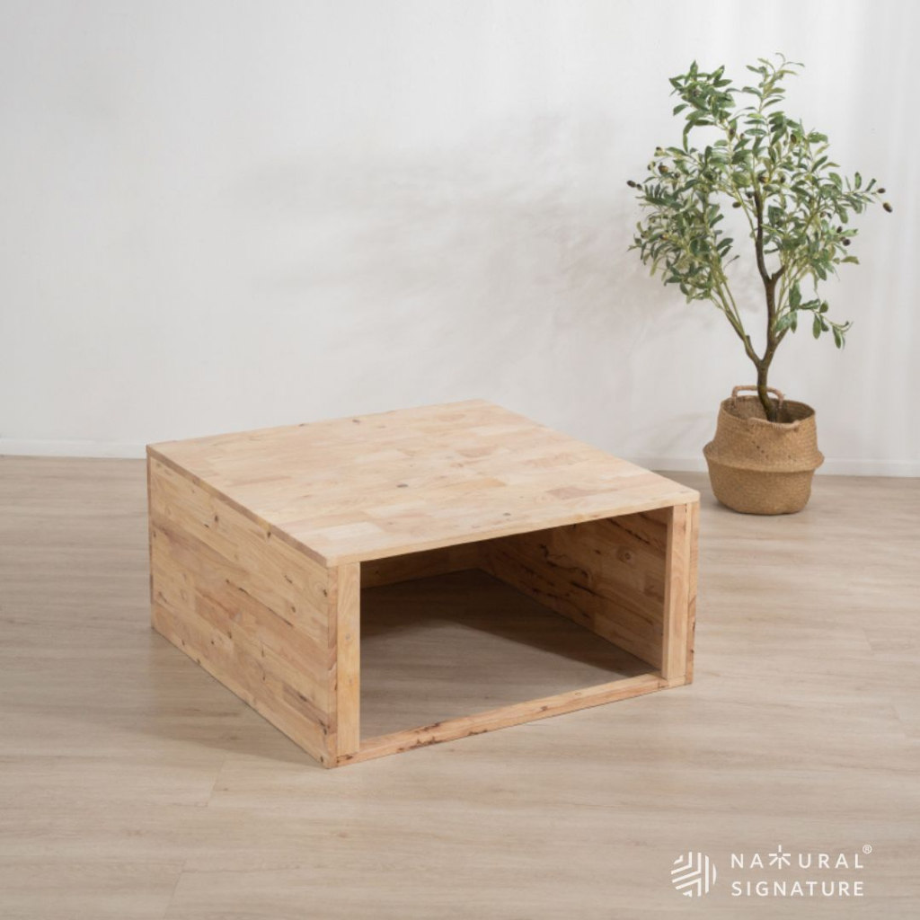 Natural Signature 5155-6 Tatami Square Storage Box/Solid wooden tatami ...