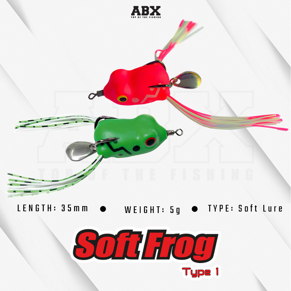 ABX Soft Frog Type 1 With Chrome Blade 35mm | Shopee Malaysia