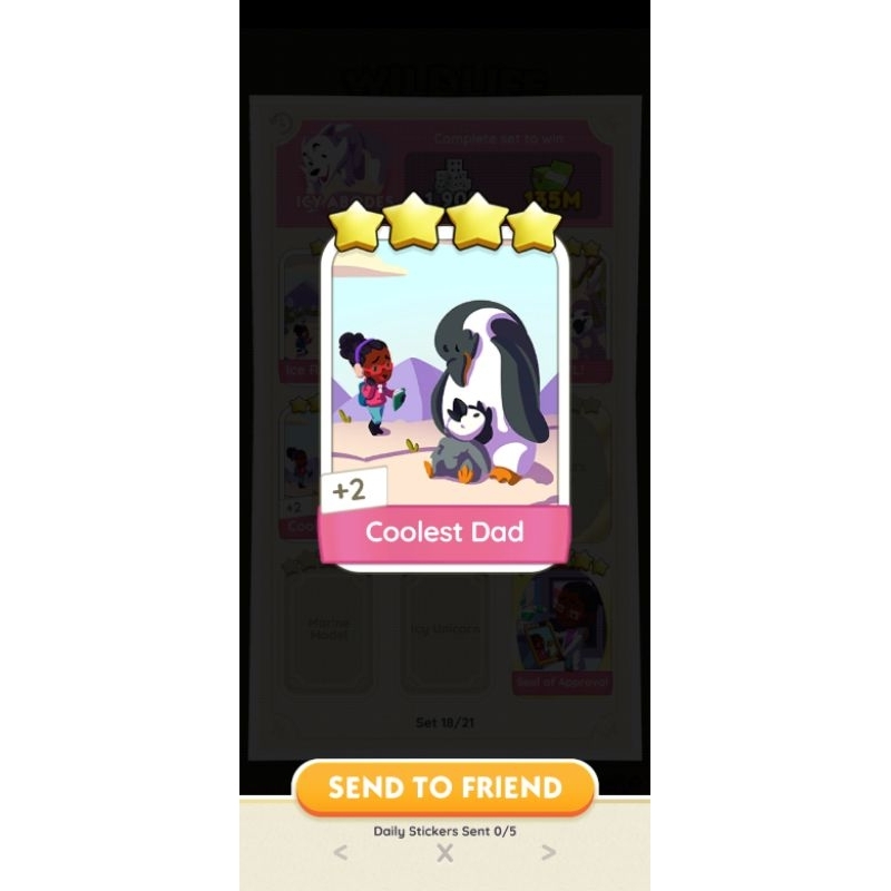Monopoly Go! Coolest Dad 4⭐ sticker/card | Shopee Malaysia