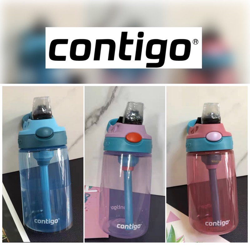100% Original Contigo straw water bottle set 709ml, school water bottle ...