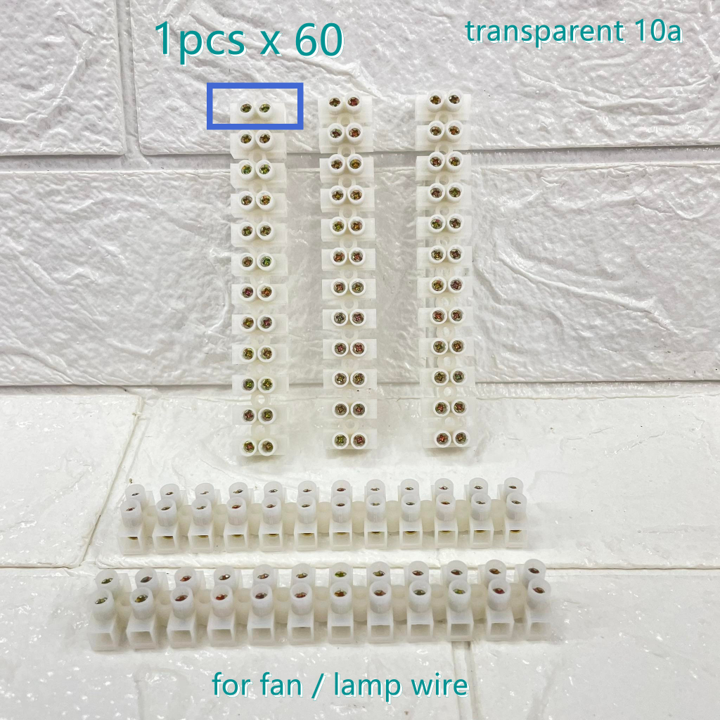 120Pcs connector Wire Connectors Screw Terminals block cable barrier ...