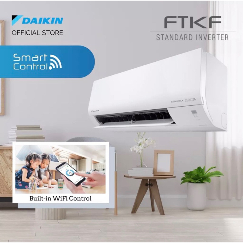 DAIKIN INVERTER 1HP / 1.5HP / 2HP / 2.5HP Air Conditioner FTKF R32 Aircond | Shopee Malaysia