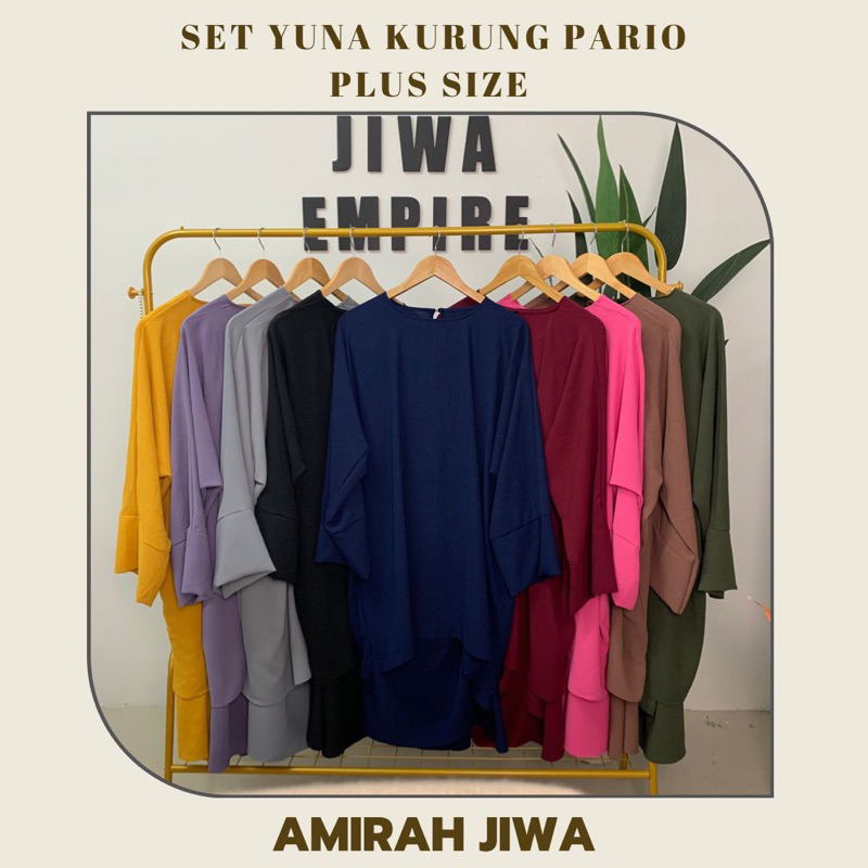 SET YUNA KURUNG KAIN PARIO PLUS SIZE | Shopee Malaysia