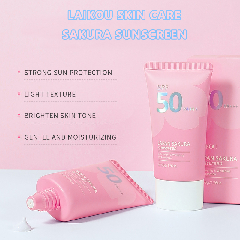 Sakura Whitening Cream Sunscreen Protector Facial Solar Sun Blocker Spf50 Isolation Lotion Cream ...