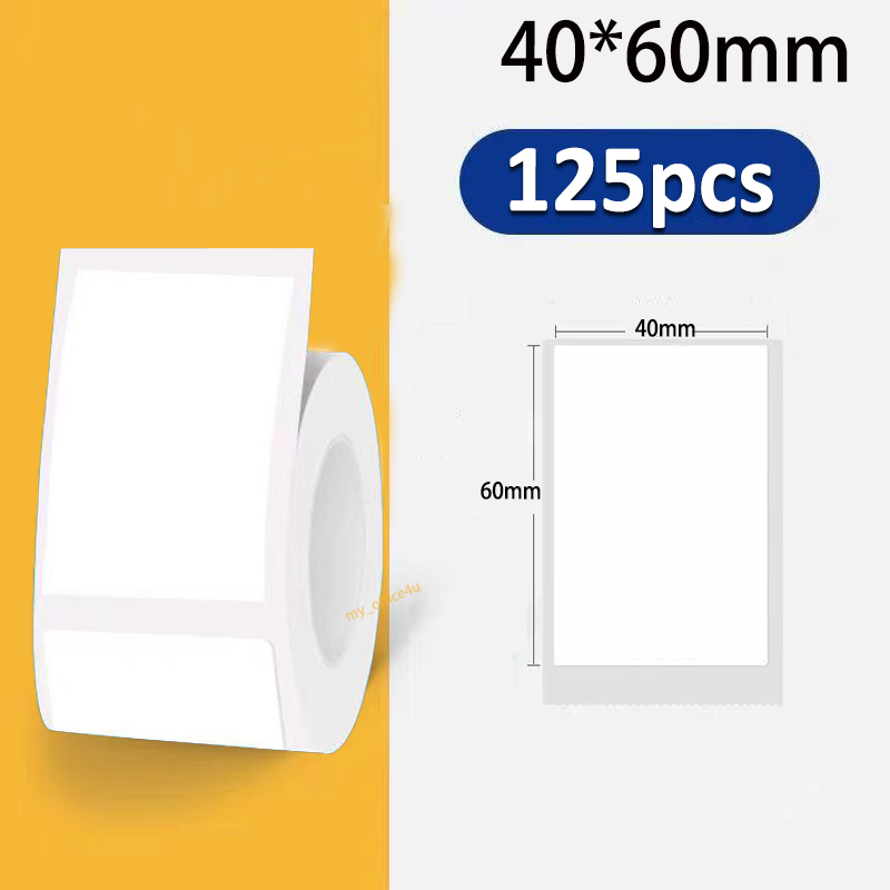 Label Printer Sticker Paper Roll 40mm x 30mm 40mm x 60mm 30mm x 20mm ...