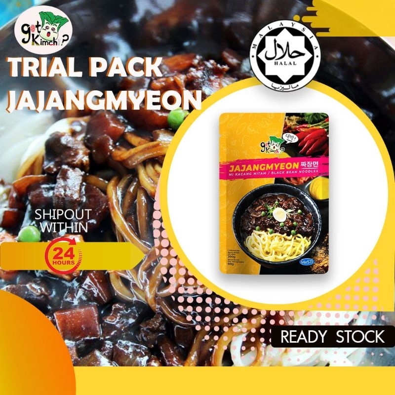 Halal Jajangmyeon Got Kimchi 1hidangan Trial Pack black bean noodle ...