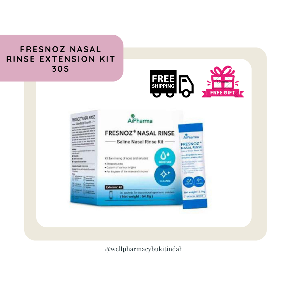 FRESNOZ NASAL RINSE EXTENSION KIT 30S | Shopee Malaysia