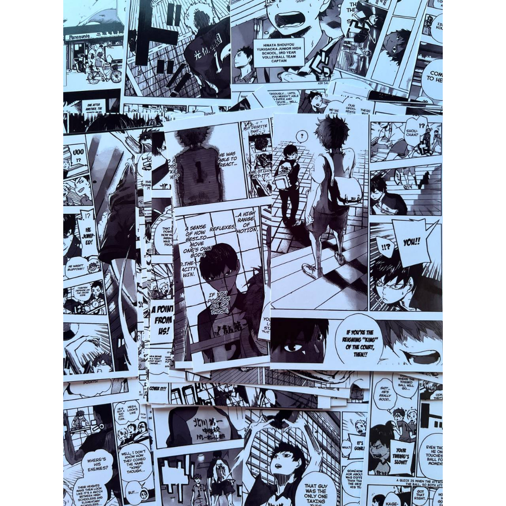 25pcs 4R/A6 Anime & Manga wall collage panel Glossy STICKER photo paper ...