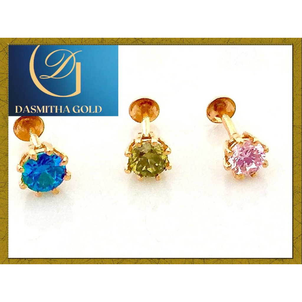 Dasmitha single stone mukuthi 4,5mm ready stcok pls select from option ...