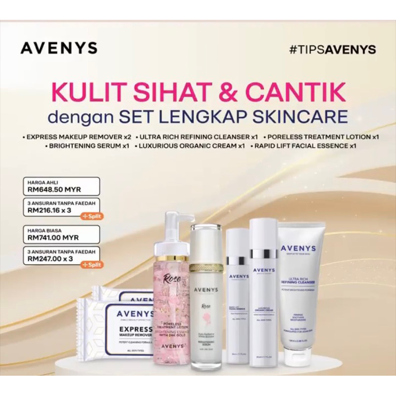 [READY STOCK] AVENYS Set Lengkap Skincare | Shopee Malaysia
