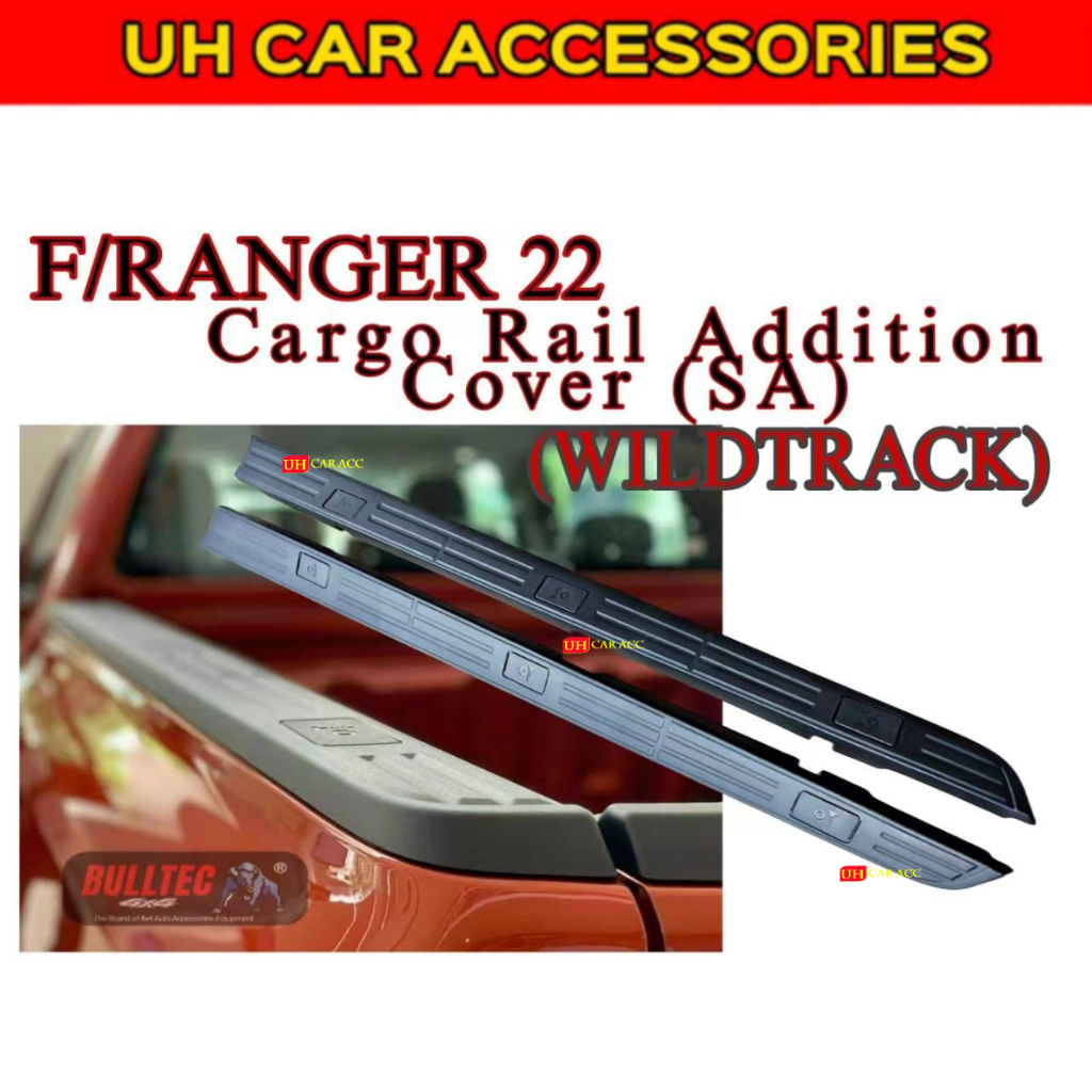 FORD RANGER T9 2022 2023 2024 WILDTRAK REAR BED RAIL CARGO TRUNK RAIL ...