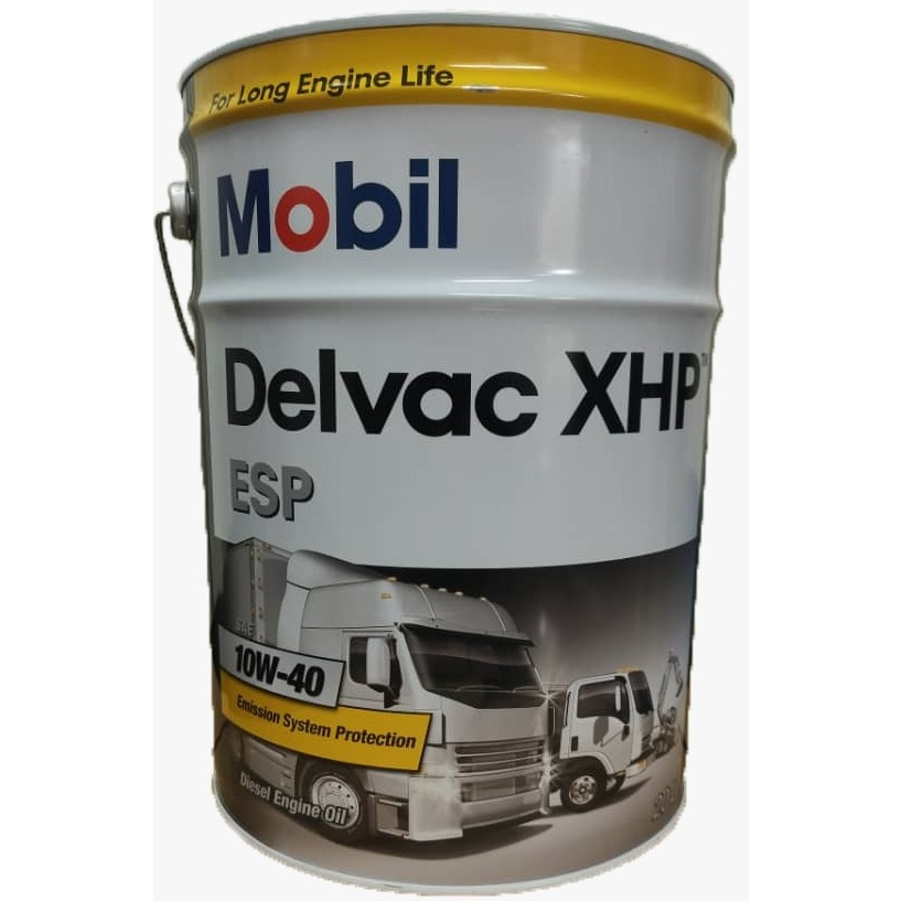 DIESEL ENGINE OIL - Mobil Delvac XHP™ ESP 10W-40【20L】(READY STOCK ...