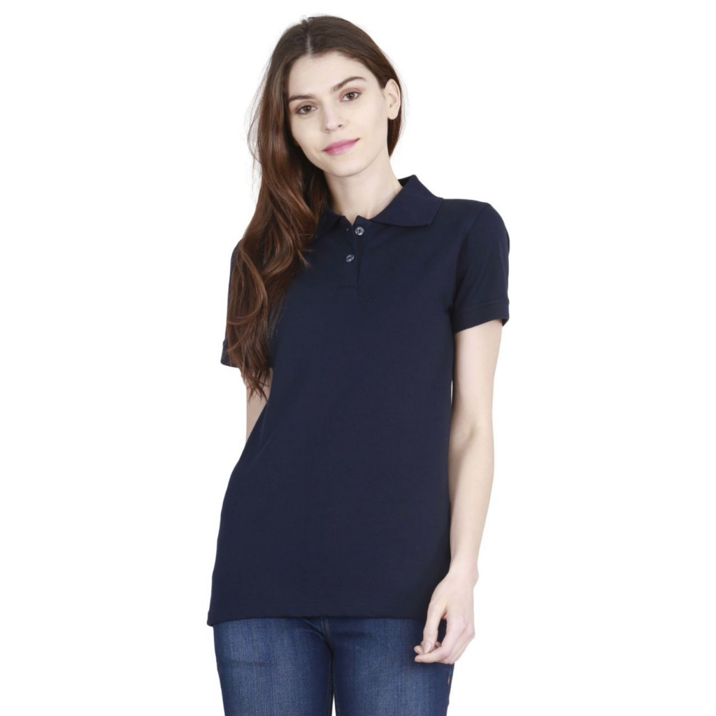 LADIES SMALL SIZE CUT POLO COLLAR T-SHIRT 100%PREMIUM 200GSM COTTON ...