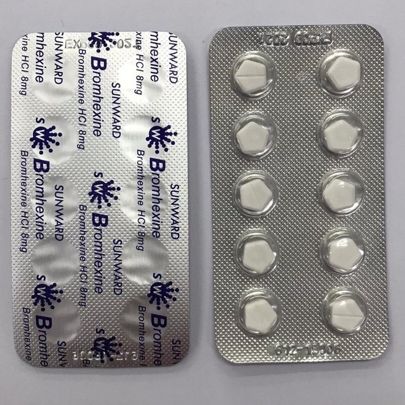 BROMHEXINE 8MG TAB 10S PRODUCTIVE COUGH UBAT BATUK BERKAHAK | Shopee ...