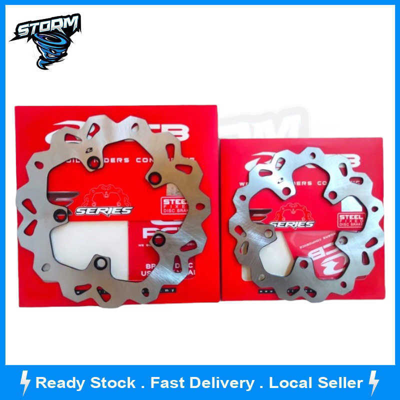 RCB RACING BOY FRONT REAR DISC BRAKE PLATE E-SERIES YAMAHA Y15 Y15ZR ...