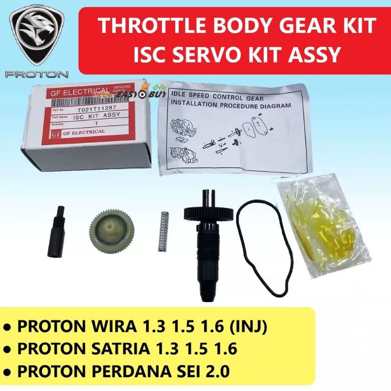 ORIGINAL PROTON WIRA THROTTLE BODY KIT/ ISC SERVO KIT T021T11287 (HQ ...