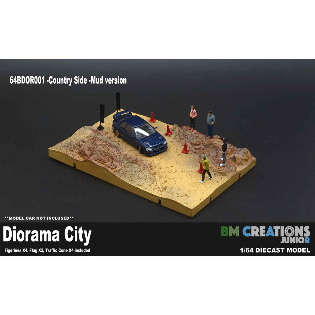 BM Creations Diorama City -001 Country Side Mud Version including 4 ...