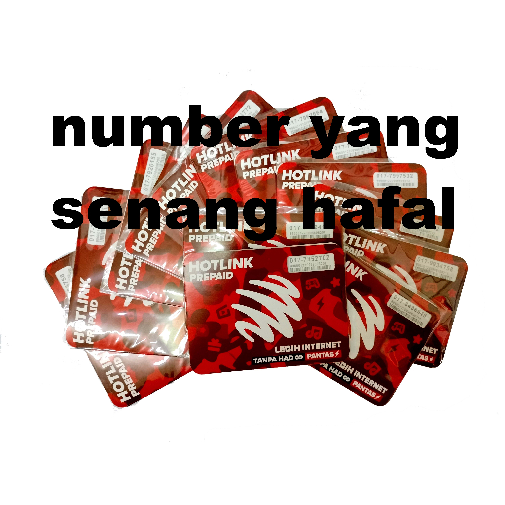 Hotlink Prepaid High-Speed Internet #number yang senang hafal ,5G, free roaming | Shopee Malaysia