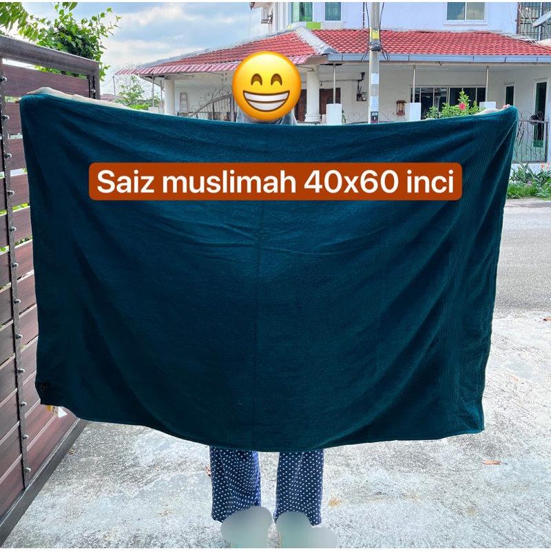 Towel saiz MUSLIMAH labuh dan panjang menutup badan sulaman boleh ...