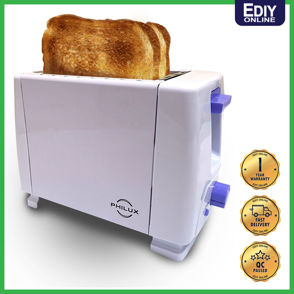 Philux PL-02 Bread Toaster Maker Toast 2 Slice 2 Pieces Mesin Pembakar ...