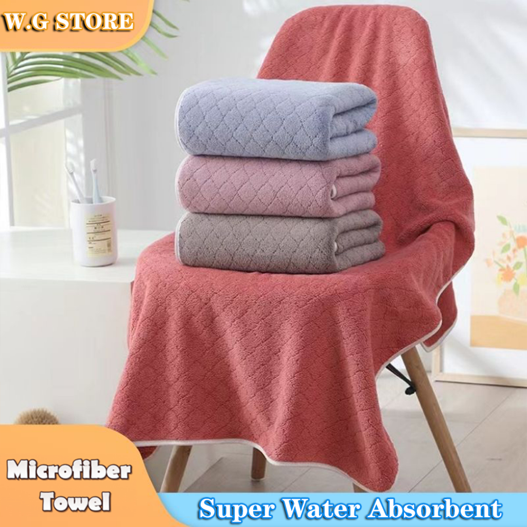 [MY READY STOCK] Luxury Super Soft Microfiber High Absorbent Bath ...