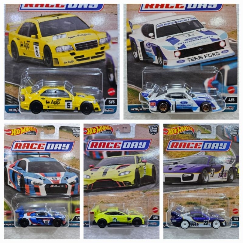 Hot Wheels Race Day 2023 Variation - Porsche, Mercedes, Ford, Audi ...