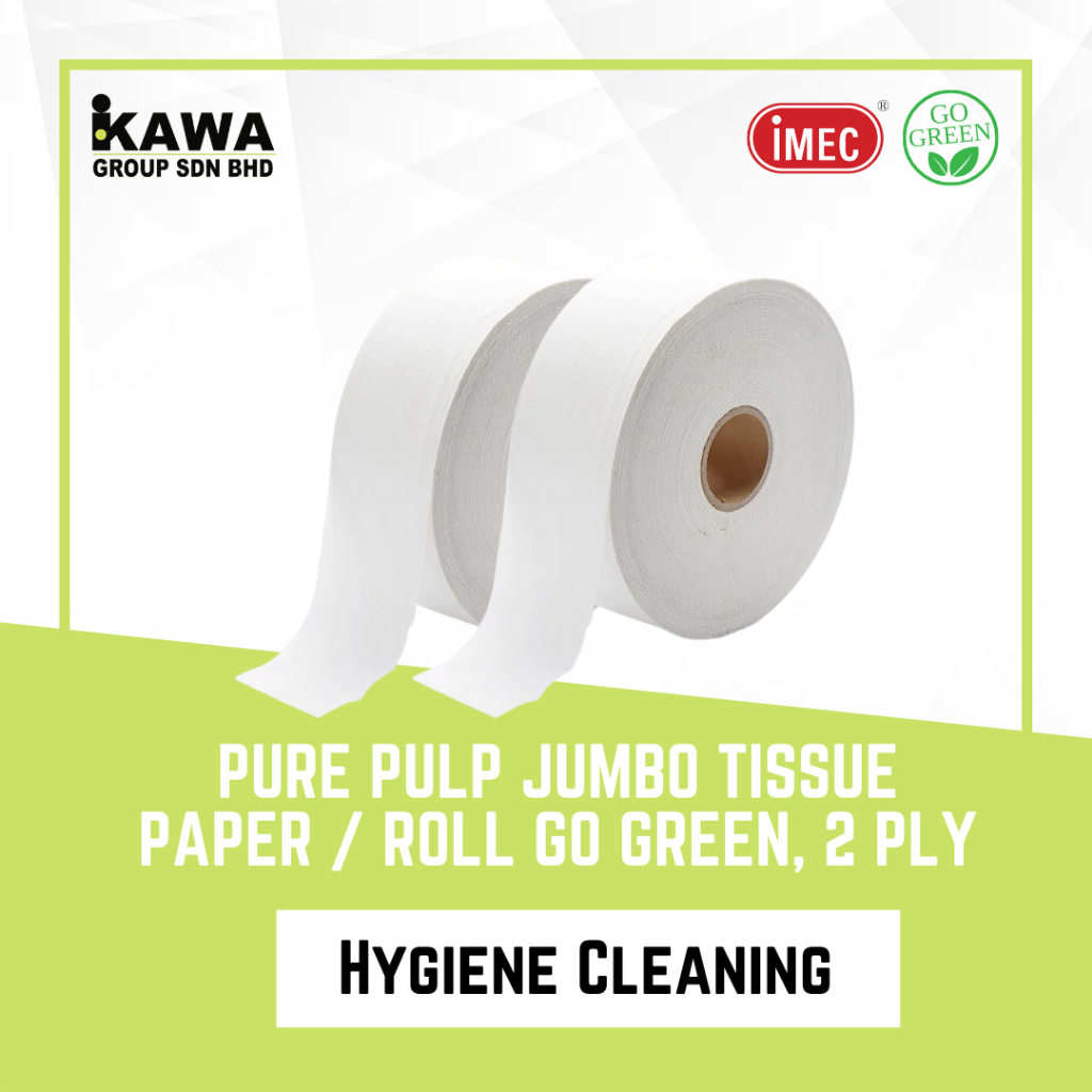 IMEC KJ-N Pulp, 2 Ply Comfort Soft Pulp Paper 12 Rolls/Box (Made in ...