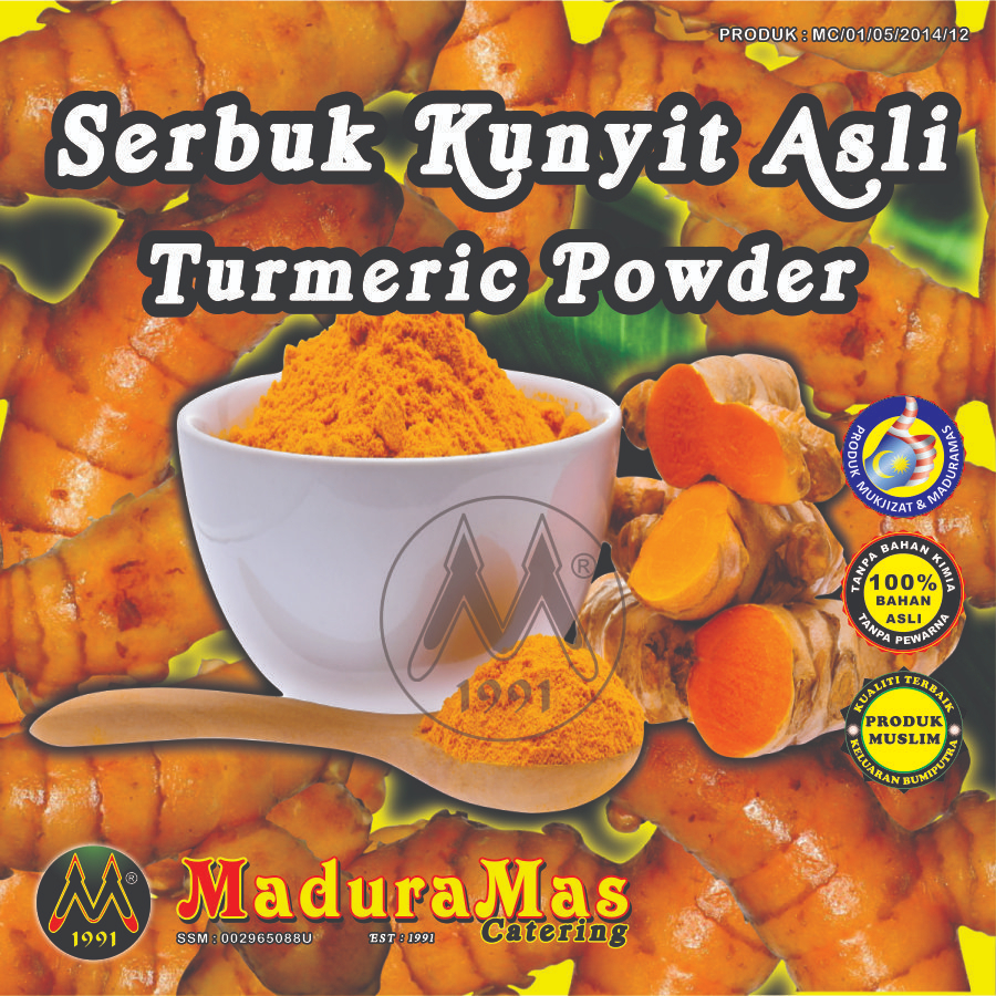 Serbuk Kunyit Asli - Turmeric Powder 100g - 250g (100% Pure) | Shopee ...