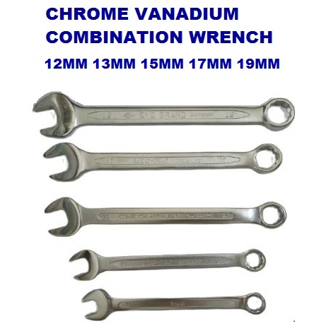 `Chrome Vanadium Steel Combination Wrench Spanner Common Ring Spanna ...