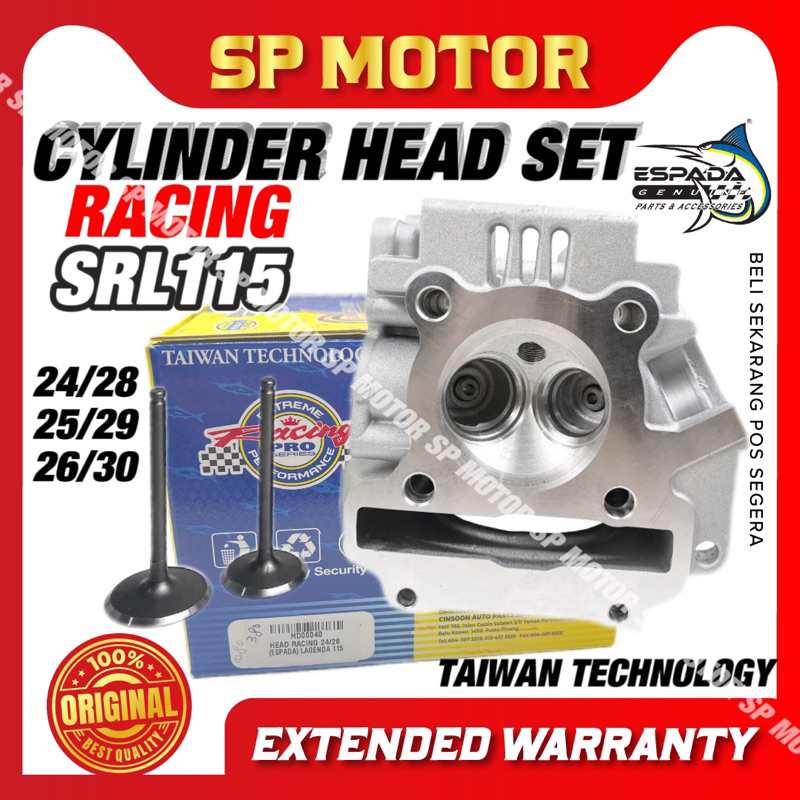 YAMAHA SRL 115 LAGENDA 115 RACING CYLINDER HEAD 24X28 25X29 26X30 100% ...