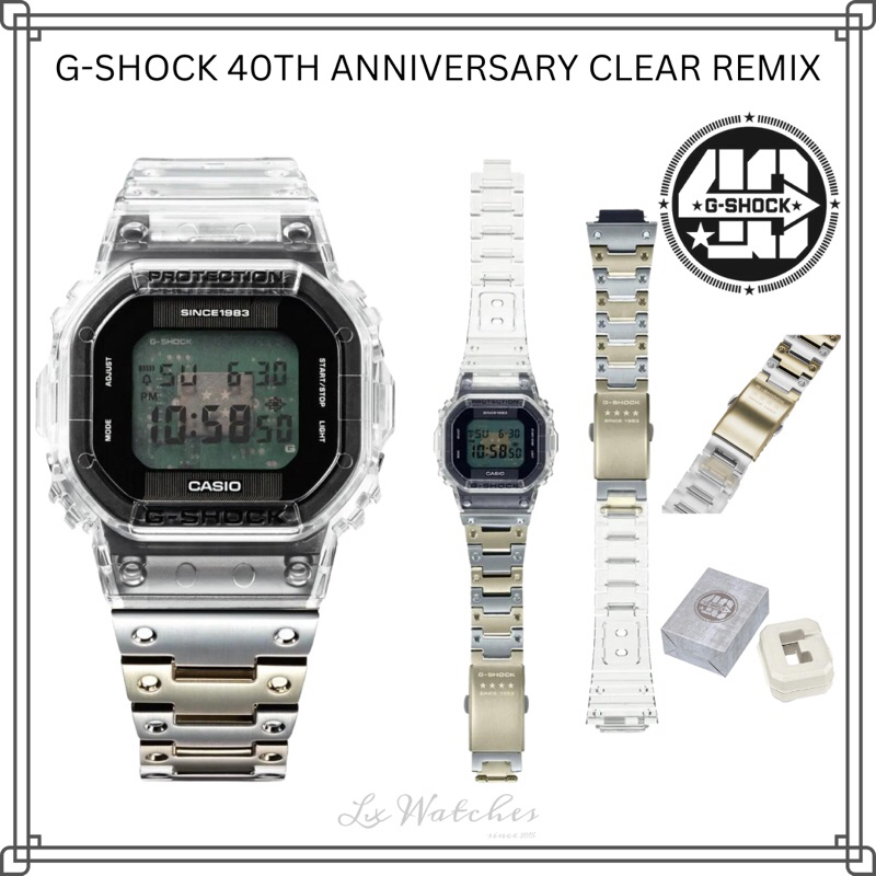Casio G-shock 40th Anniversary CLEAR REMIX DWE-5640RX-7 DWE-5640RX ...