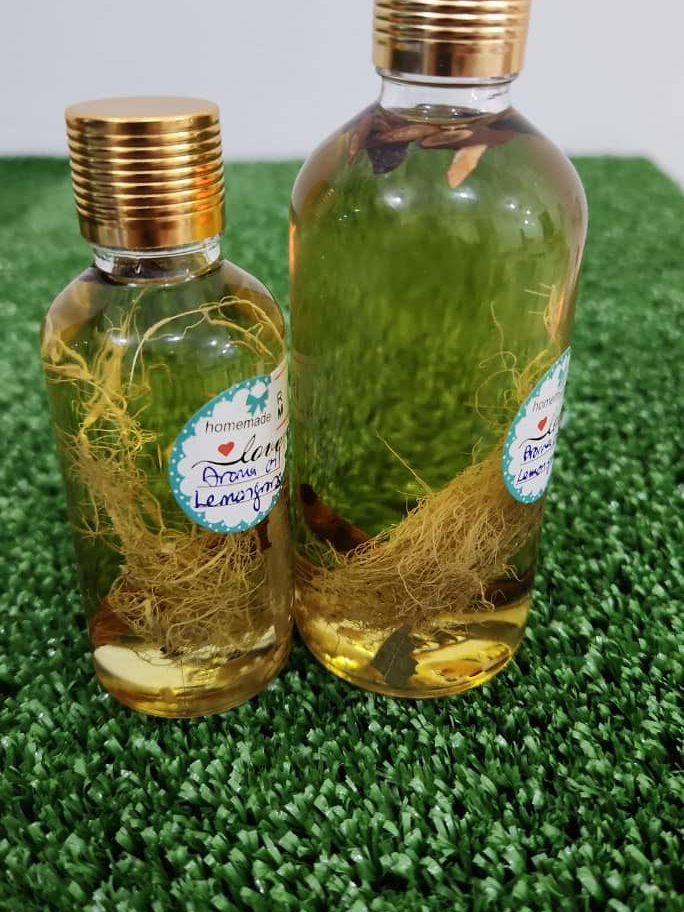 Herbal Therapy Oil - Lemon grass, ginger and Root Biomass (Serai, halia & Akar Angin) | Shopee ...