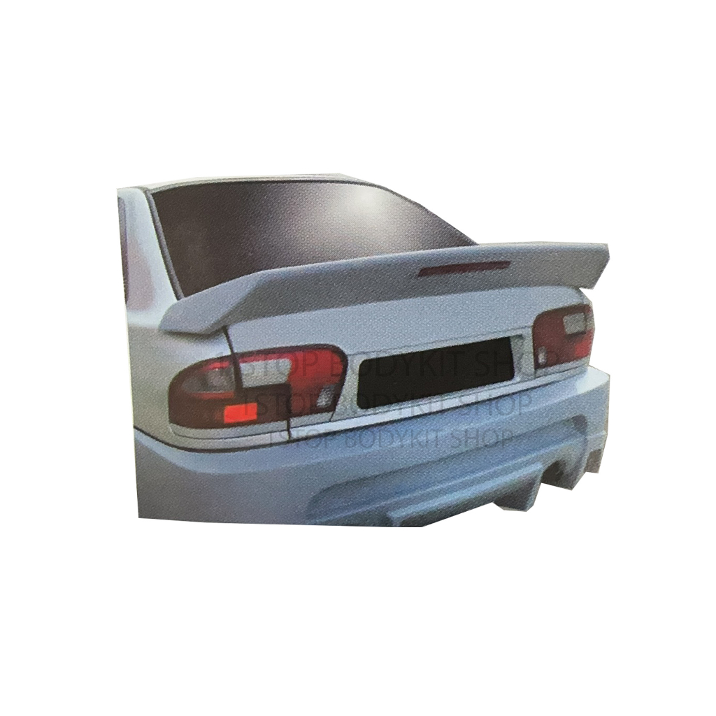 PROTON WIRA AEROBACK SPOILER VIP V2 (LED)（FIBER GETAH ) SKIRT LIP ...