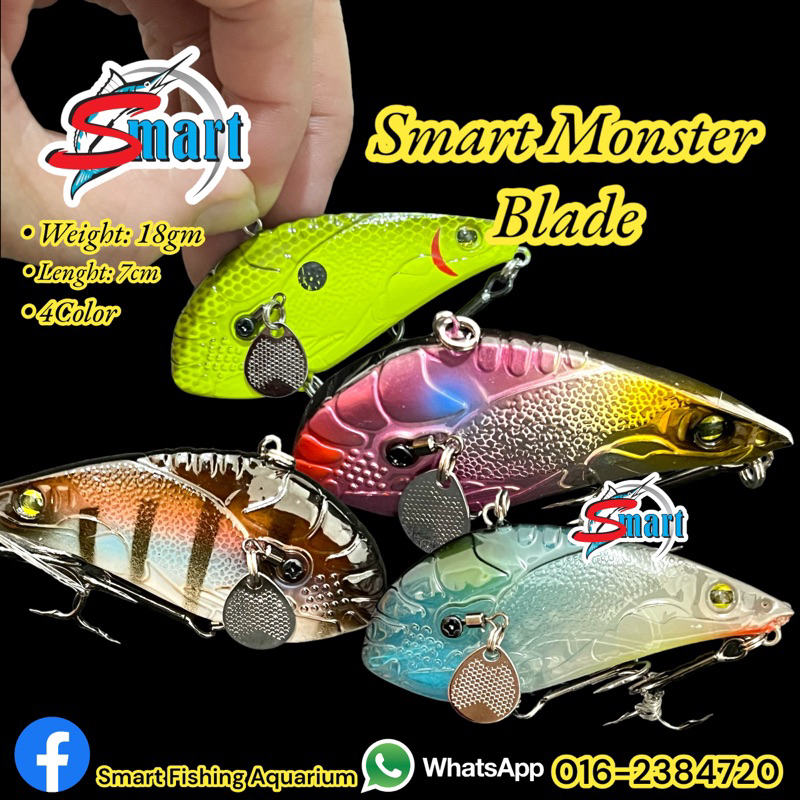 New 2023 Smart Monster Blade 7cm 18gm / Killer Sebarau Haruan Siakap ...