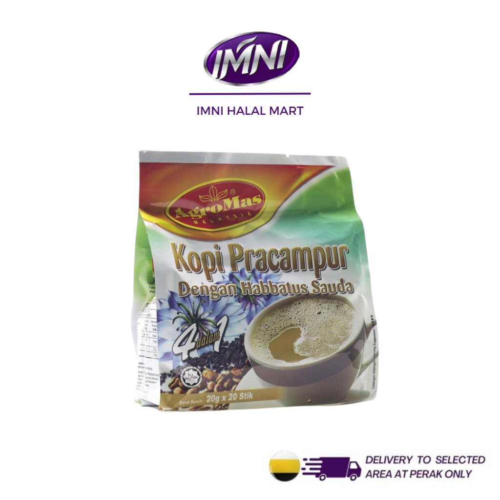 AGROMAS KOPI PRACAMPURAN HABBATUS SAUDA 20'S X 20G | Shopee Malaysia