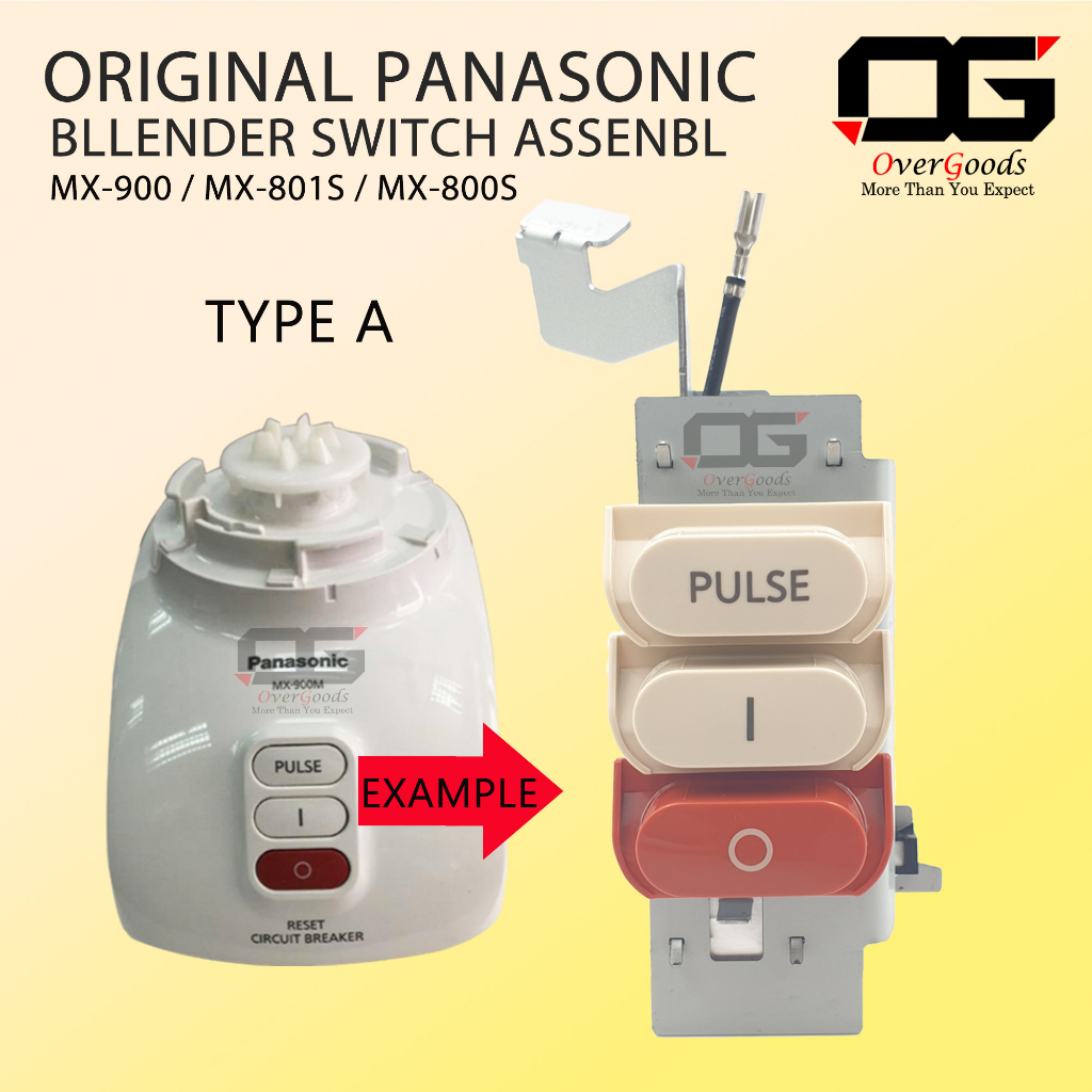 Blender Switch Circuit ORIGINAL Panasonic MX-900M / MX-800S / MX-801S ...