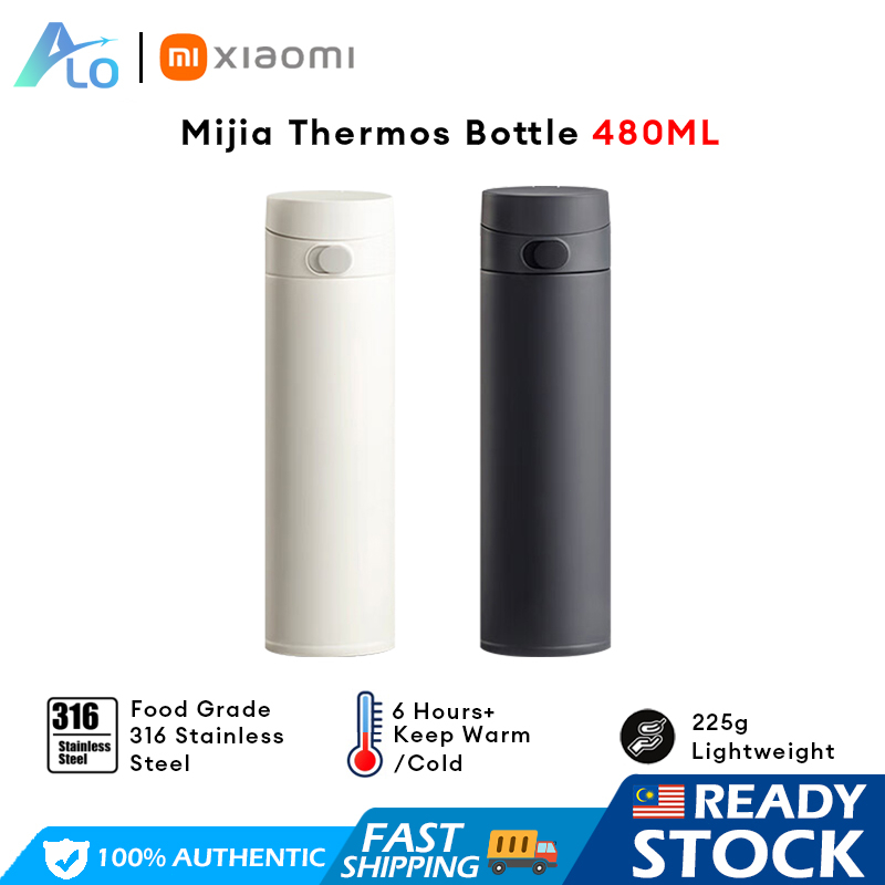 Xiaomi Mijia Thermos Vacuum Flask 480ml Large Capacity Insulated Stainless Steel Thermal Cup ...