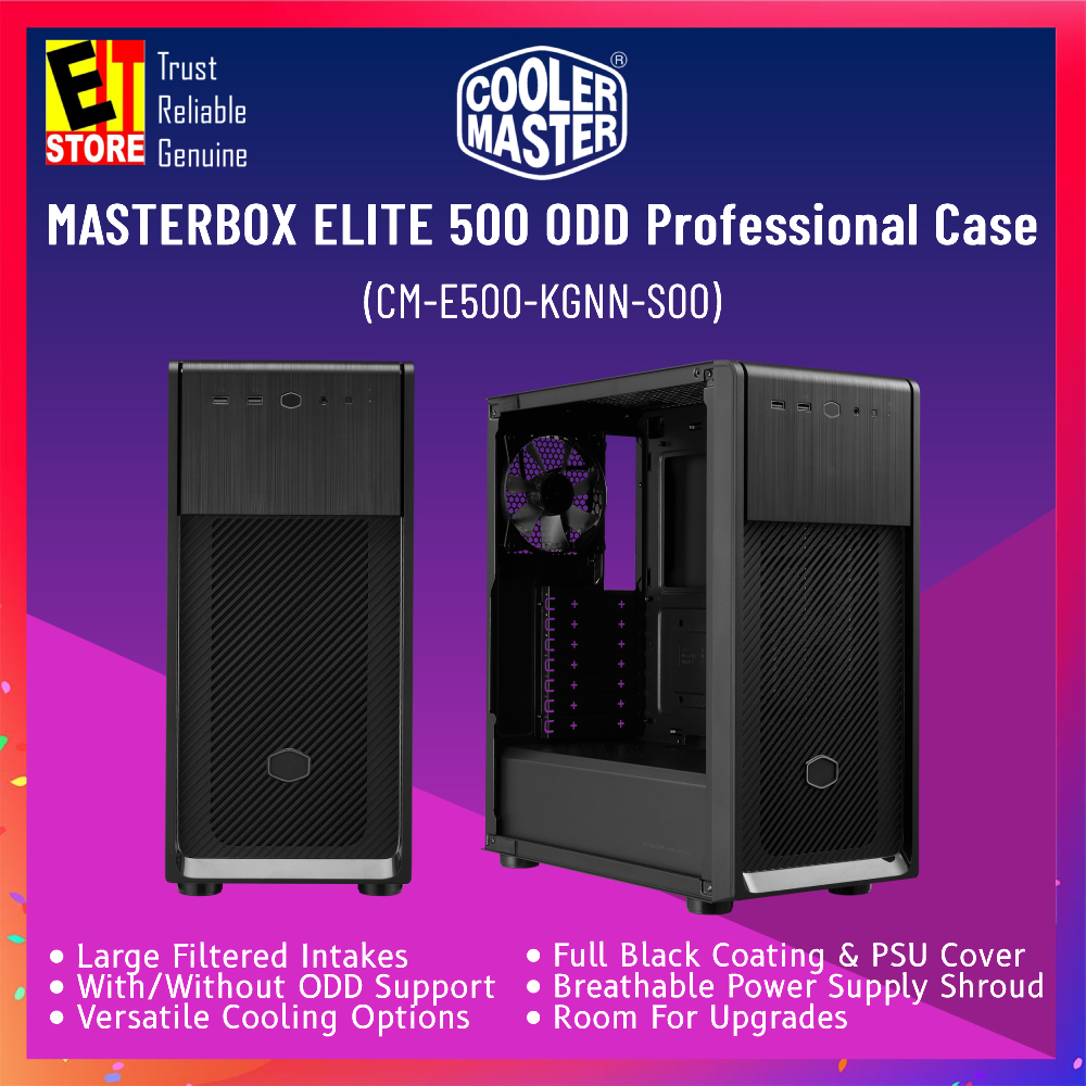 Cooler Master ELITE 500 ODD STEEL SLIDE E500-KN5N-S00/ E500 W/O ODD ...