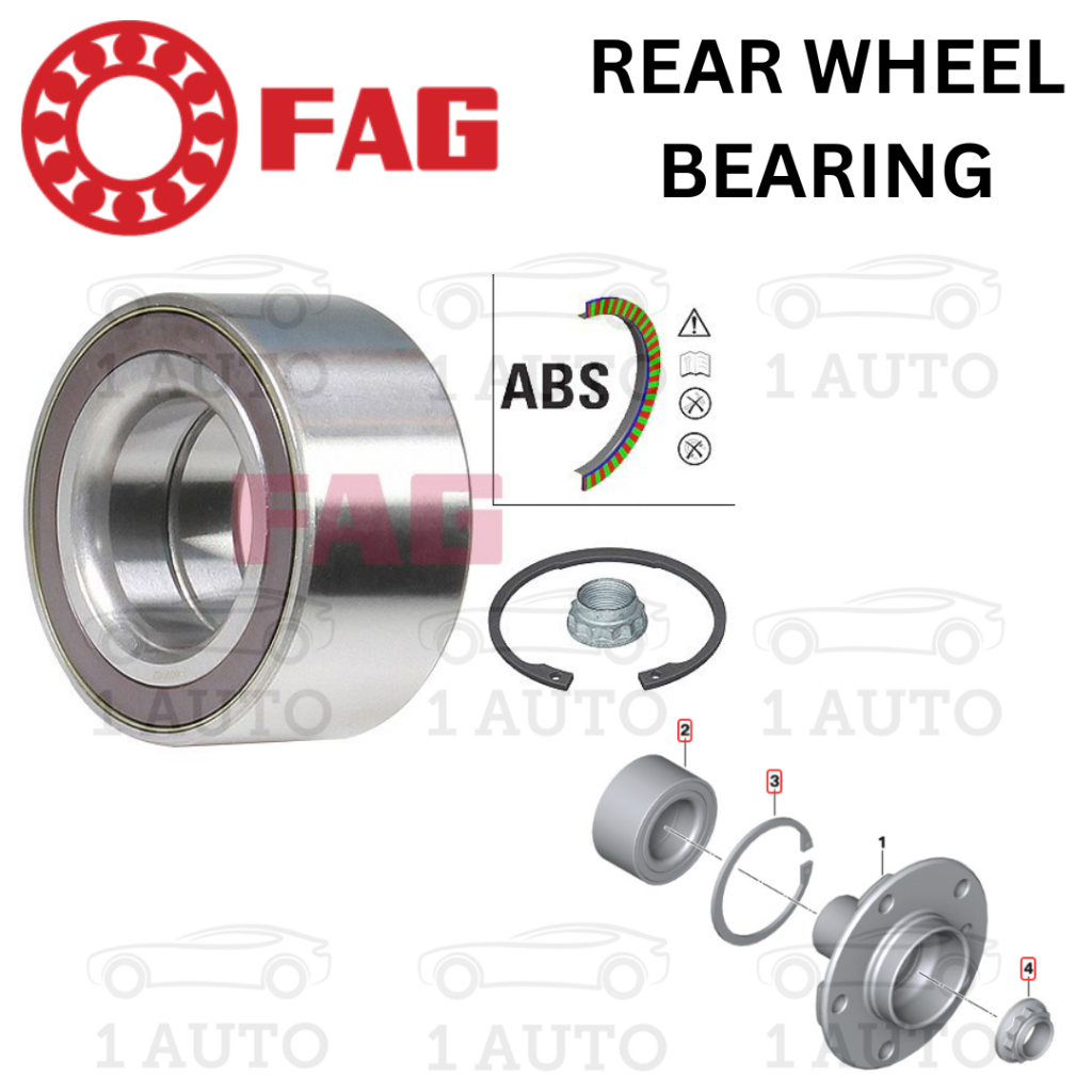 FAG GERMANY REAR WHEEL BEARING (1PCS) BMW F20 116i 118i 120i F30 316i ...