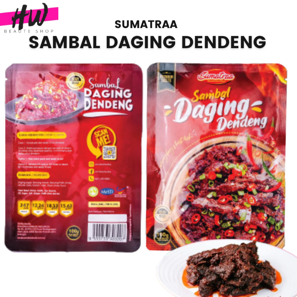 SUMATRAA Sambal Daging Dendeng Sumatraa Sambal Daging Dengdeng Viral Sambal Instant Ready To Eat ...