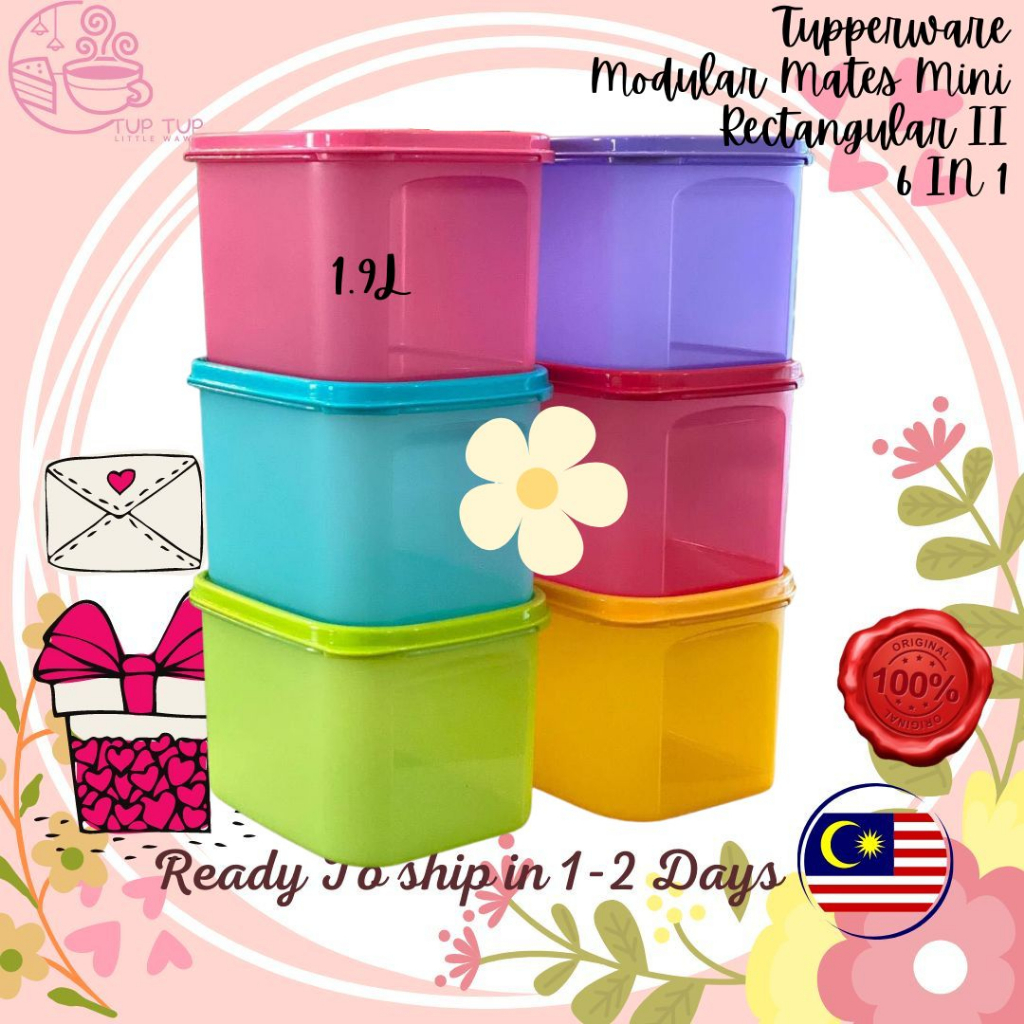 🎁 Hadiah Tupperware🎁Wish card 🎁Tupperware Modular Mates Mini ...