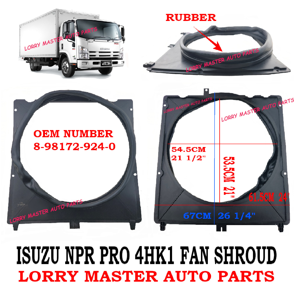J02S04 FAN SHROUD ISUZU NPR PRO 4HK1 8981729240 8-98172-920 LORRY TRUCK ...