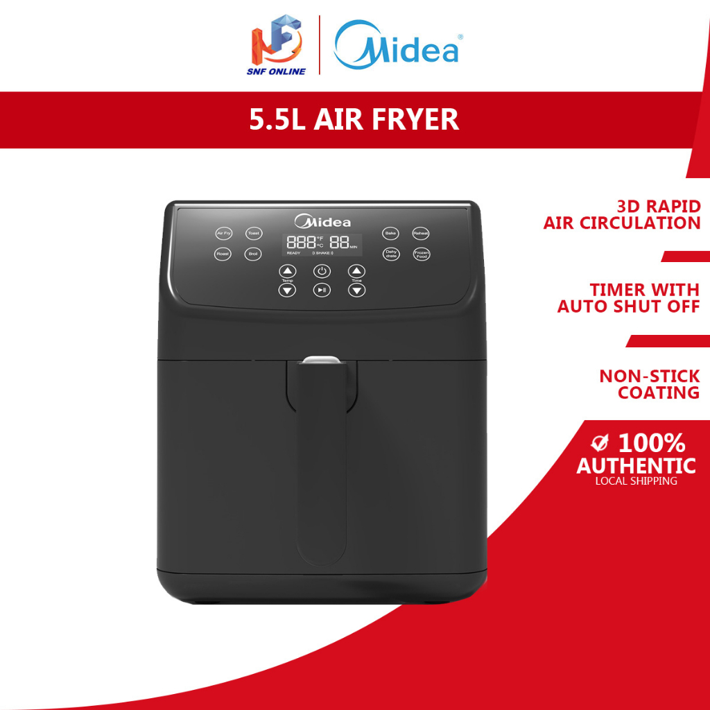 Midea 5.5L Air Fryer MAF-D55A | Shopee Malaysia